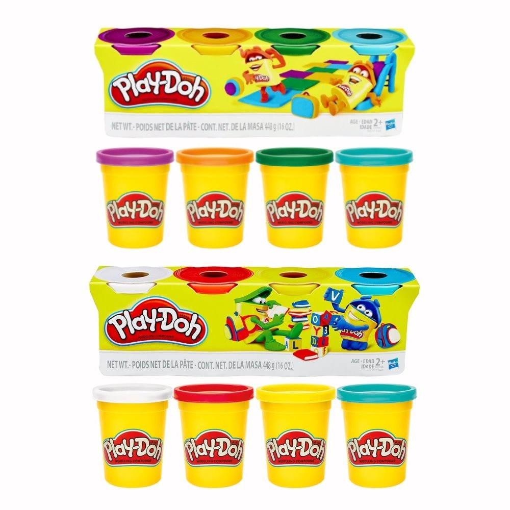 Play-Doh Classic Colors (4 cans x 4oz) For Age 2 And Above Clay & Dough ...