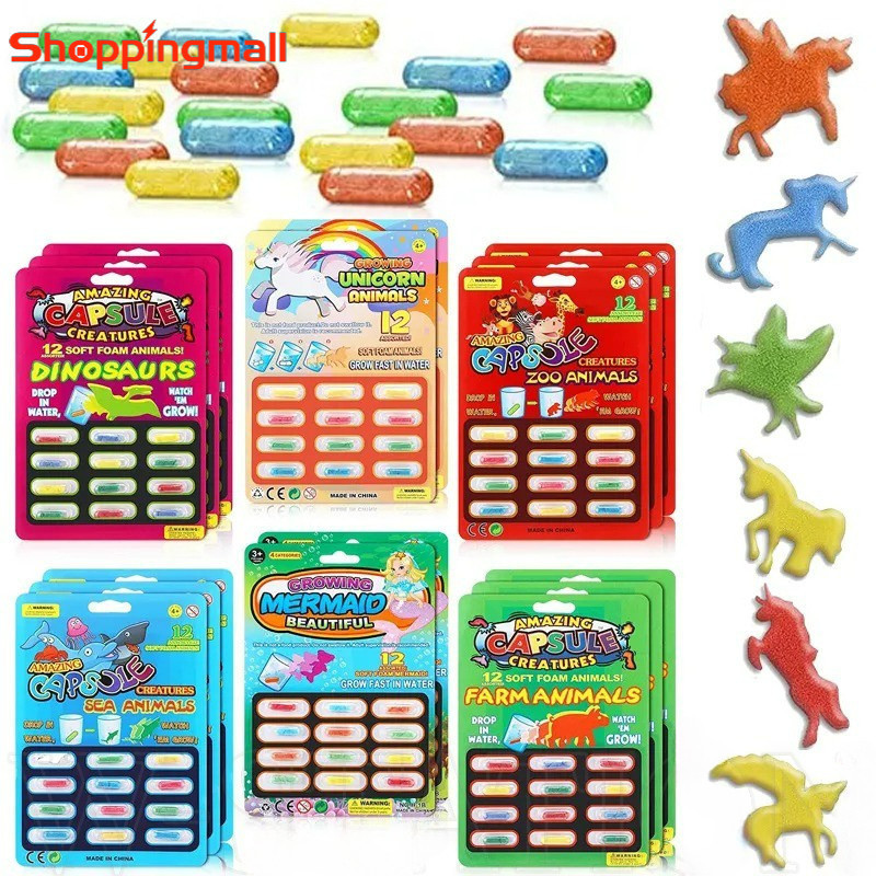 [Sunshine] Ocean Forest Animals Magic Water Growing Toys / Funny Soft ...