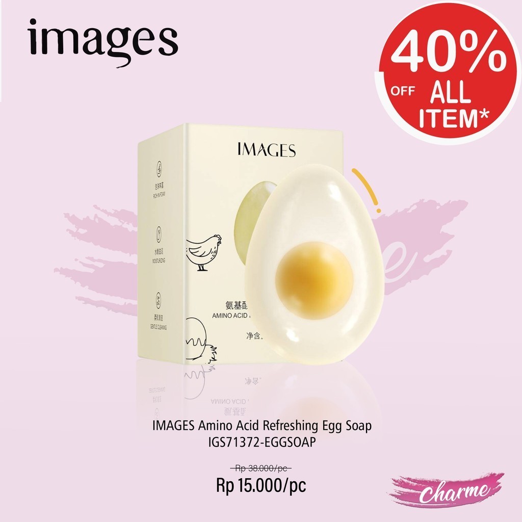 (SPECIAL Ramadhan) IMAGES Amino Acid Refreshing Egg Soap Soap - IGS71372 | Shopee Malaysia