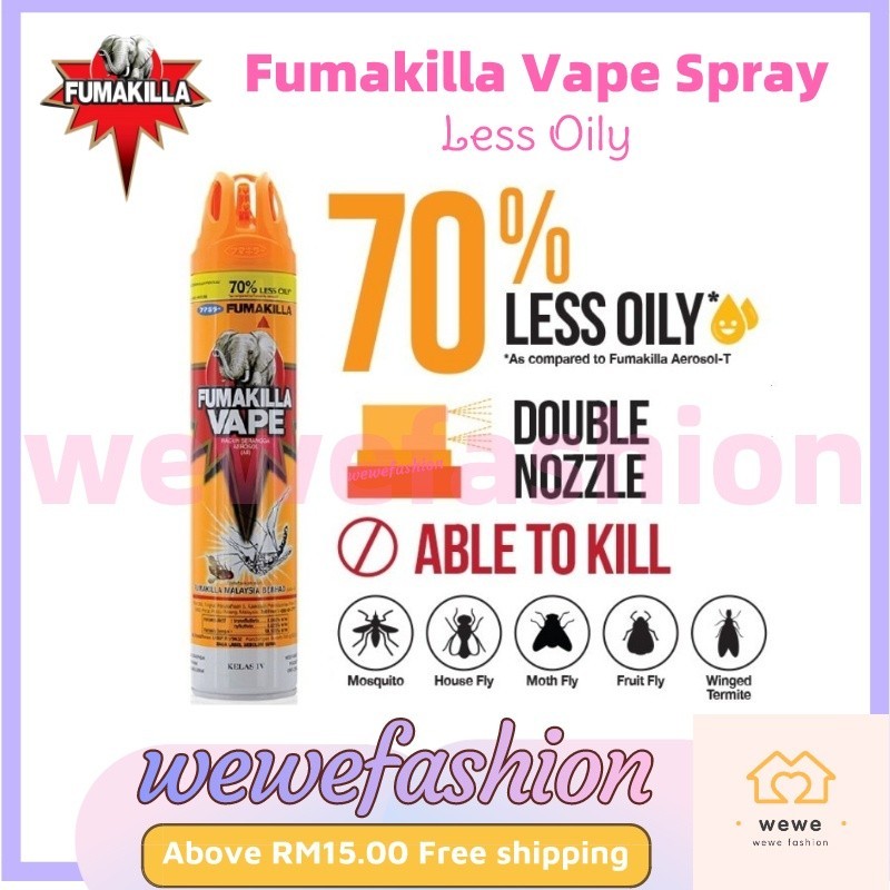READY STOCK!!!Fumakilla Vape Aerosol 70% Kurang Berminyak Jumbo Pack 1 ...