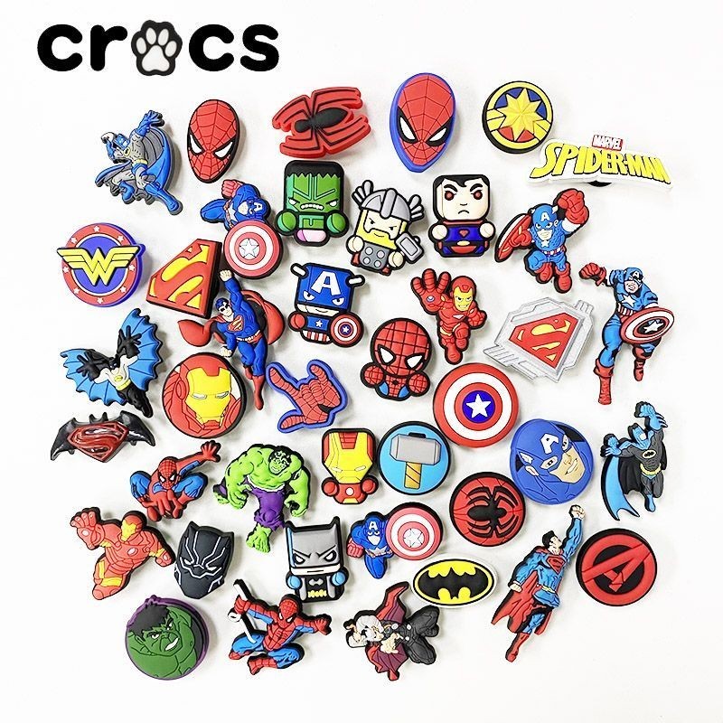 Crocs Jibbitz Marvel Hero Series Croc Shoe Buckle Cute Cartoon Shoe ...
