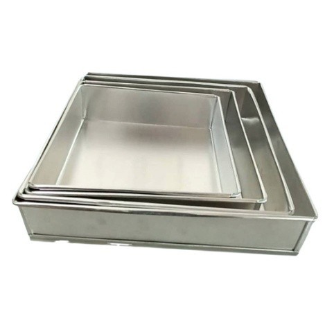 Aluminium Cake Mould Rectangular Tin Tray / Loyang Kek Tinggi 1" dan 1. ...