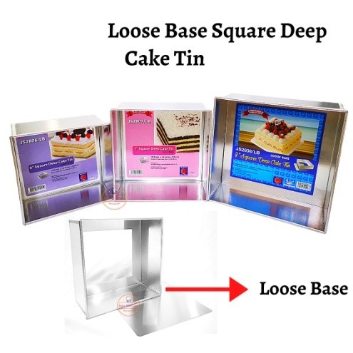 Square Baking Mould Live Bottom Cake Mold Aluminium Bakery Cake Mould ...