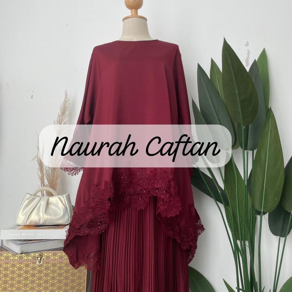 NAURAH CAFTAN ( PLEATED ) | Shopee Malaysia
