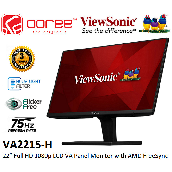 VIEWSONIC 21.5" VA2201-H / 22” VA2215-H LED FLAT FULL HD 1920x1080 ...