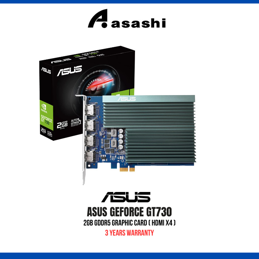 ASUS GeForce GT730 2GB GDDR5 Graphic Card (GT730-4H-SL-2GD5) GT710 ...
