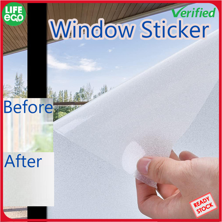 LIFE-ECO Frosted Glass Sticker Window Sticker Glass Sticker Window ...