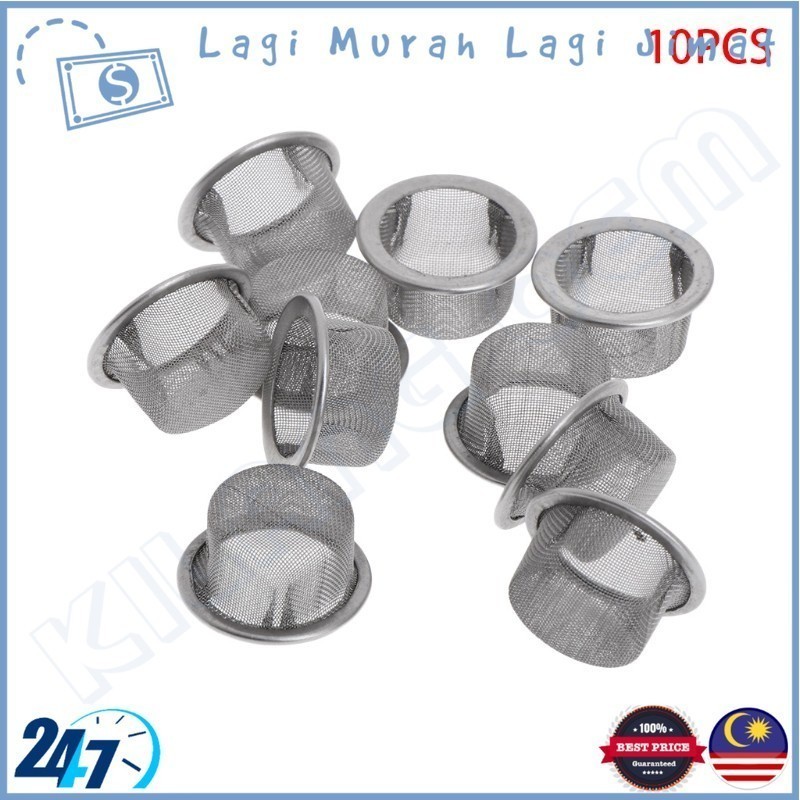 10pcs / Set Metal Sheet Filter Screen Steel Mesh Concave Bowl Style ...