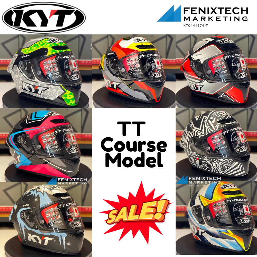 KYT TT COURSE FULL FACE HELMET | TOPI KELEDAR KYT FULL FACE | Shopee ...