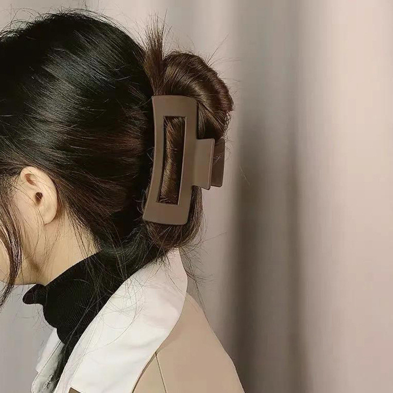 10.5cm Frosted hair clip for woman Bath Simple Hair pins Big Square ...