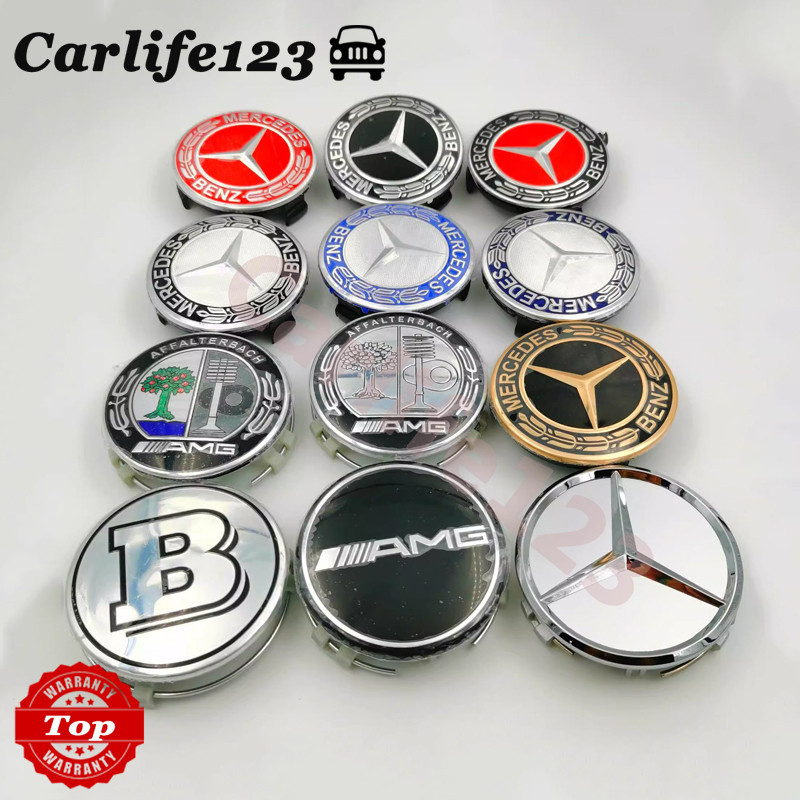 1pc For 60mm 65mm 75mm Mercedes Benz Logo Wheel Rim Hub Cap Car Tire ...