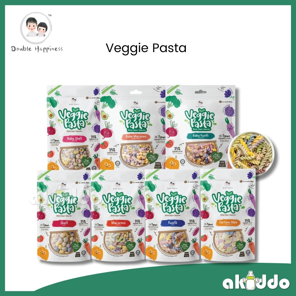 DOUBLE HAPPINESS Veggie Pasta 100g | Shopee Malaysia