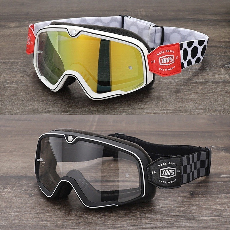 LT 100% Retro Motorcycle Helmet Goggles Motocross Goggles ATV Dirt Bike ...