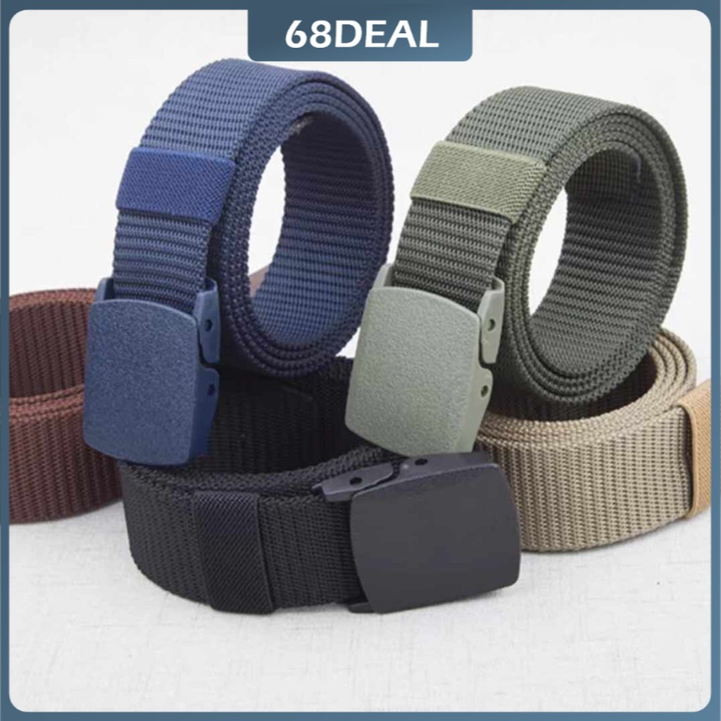 [Johor Stock] Men Belt Military Nylon Adjustable Belt Men Army Style No ...
