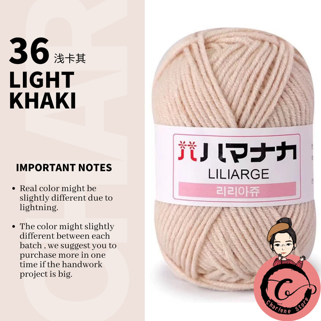 Ready Stock 1-45 Korean Cotton Thread 25G Yarn 4PLY Yarn Benang Kait ...