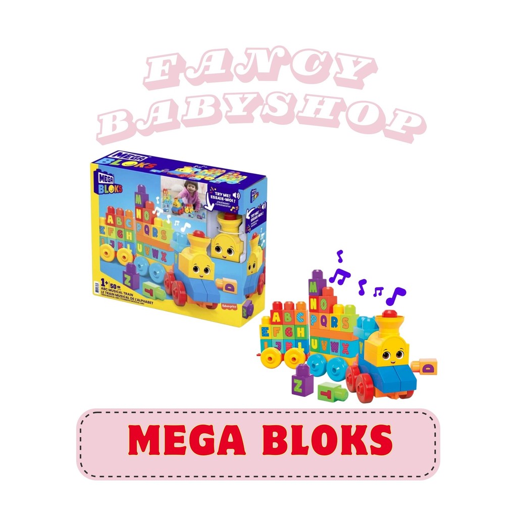 Mega Bloks ABC Alphabet Train Fisher Price : A Musical Learning ...
