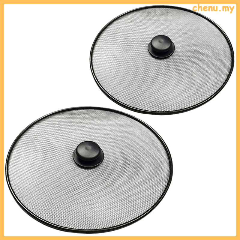 2 pcs Stainless Steel Splatter Screen Mesh Splatter Guards Grease ...