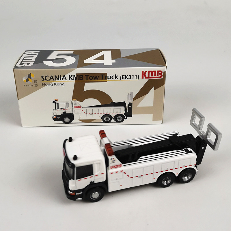New Tiny 54 Hong Kong KMB Scania Tow Truck 1/110 Diecast Model 017375 ...