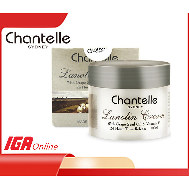[EXP 01/2028] Chantelle Lanolin Cream with Grape Seed Oil & Vitamin E ...