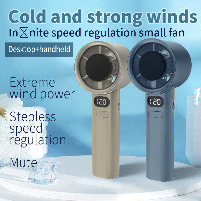 Handheld fan mini fan multi-level wind power portable small fan ...