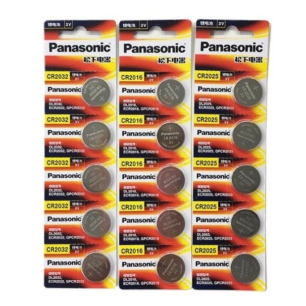 1pc/5pcs Panasonic Lithium Battery 3V CR1220 CR1620 CR1616 CR1632 CR2016 CR2025 CR2032 Coin ...