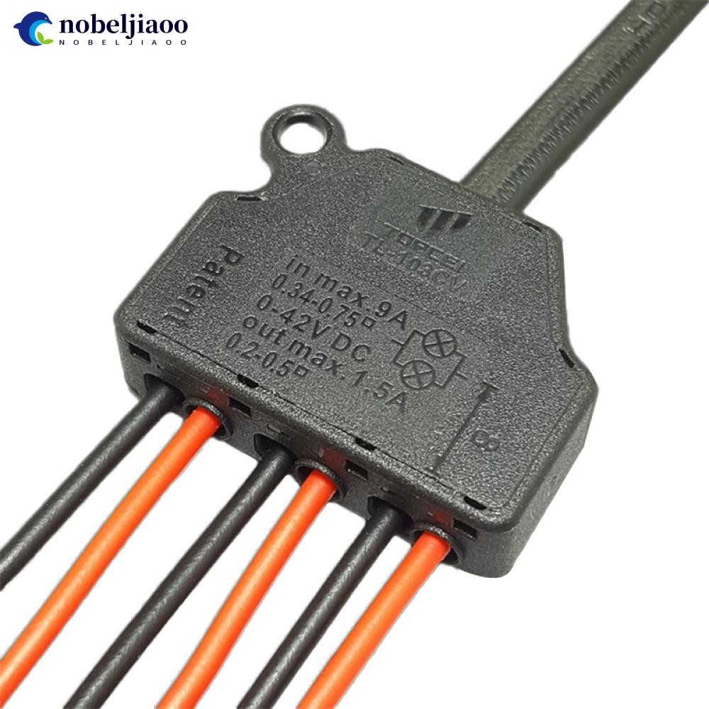 NOBELJIAOO 1 In 3 Out Line Splitter Quick Connect Low Voltage Wire ...