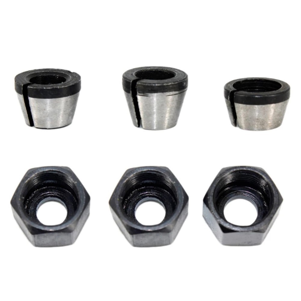 [WELV] 6mm/6.35mm/8mm Collet Chuck Adapter With Nut For Engraving ...