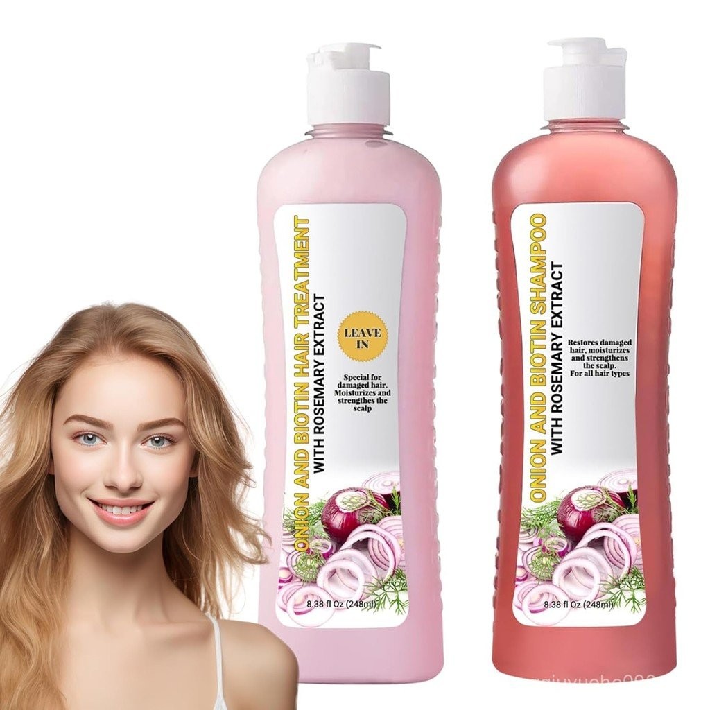 Set Rawatan Biotin Bawang dan Syampu Rosemary untuk Rambut Lebih Kuat ...