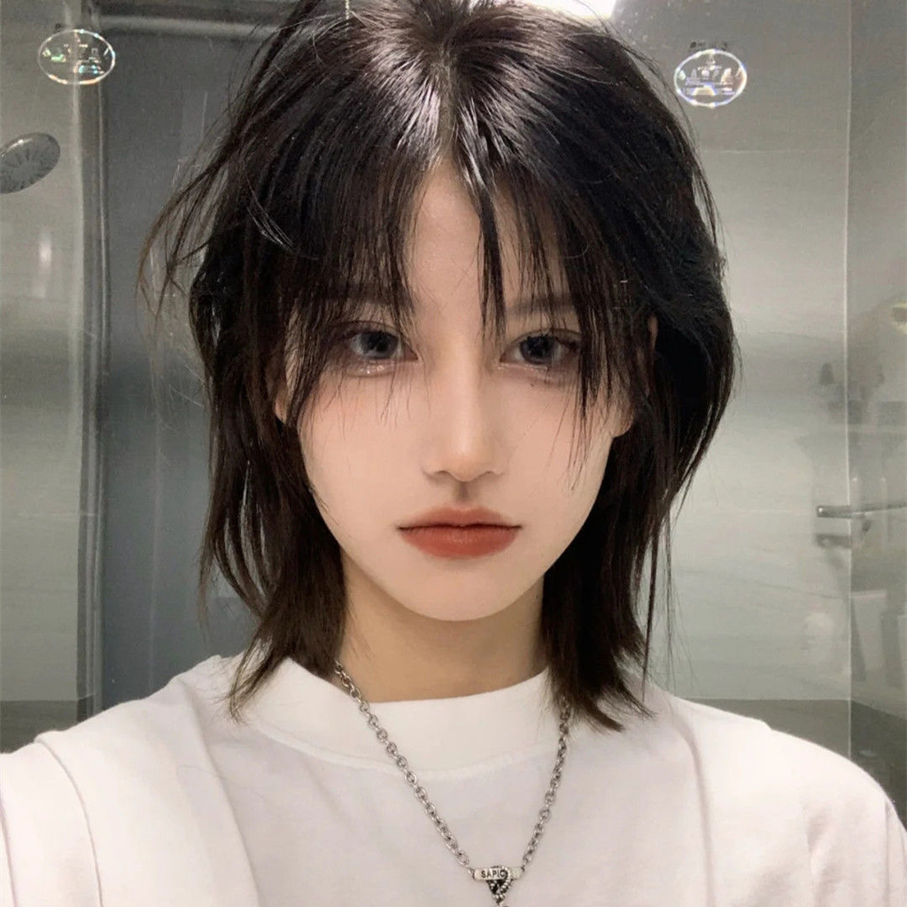2025 Wolf Tail Wig, handsome Korean style for men, Japanese mullet head ...