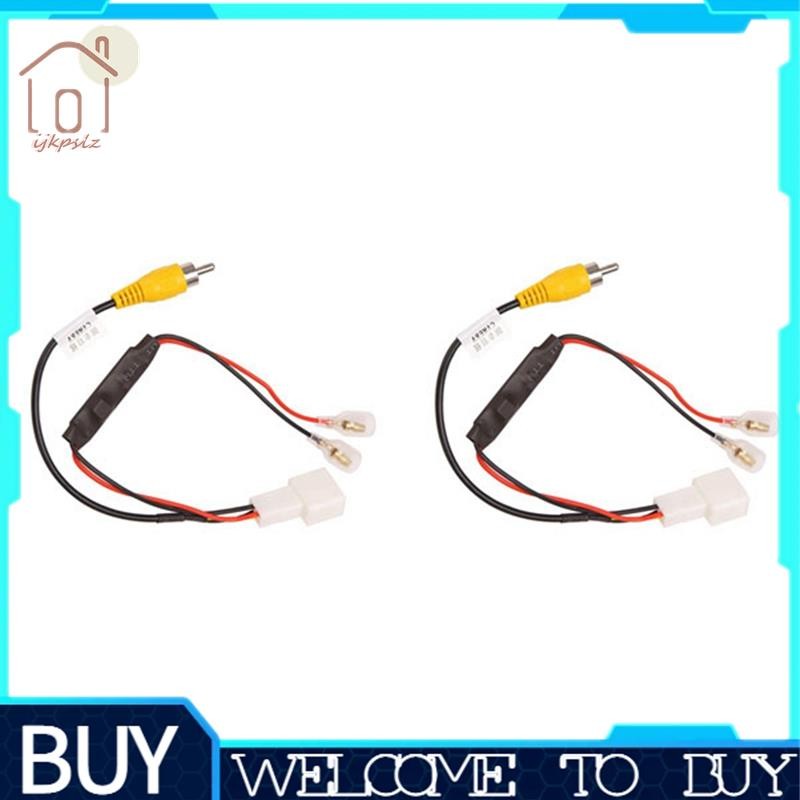 2Pcs 4 Pin Car Reverse Camera Cable Black Reverse Camera Cable Plug ...