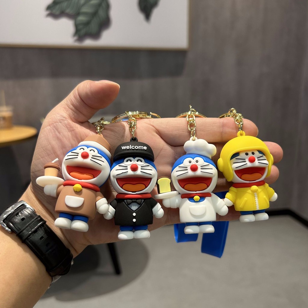 Cartoon Cartoon Doraemon Keychain Pendant Cute Doraemon Doll Car ...