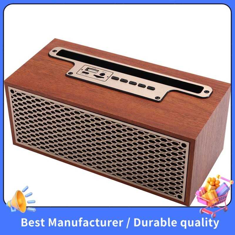 【NEW】Retro Bluetooth Speaker Wireless Home Subwoofer Remote Sound ...