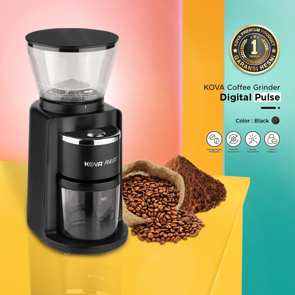MESIN Kova Pulse Digital Coffee Bean Grinding Machine Coffee Maker ...