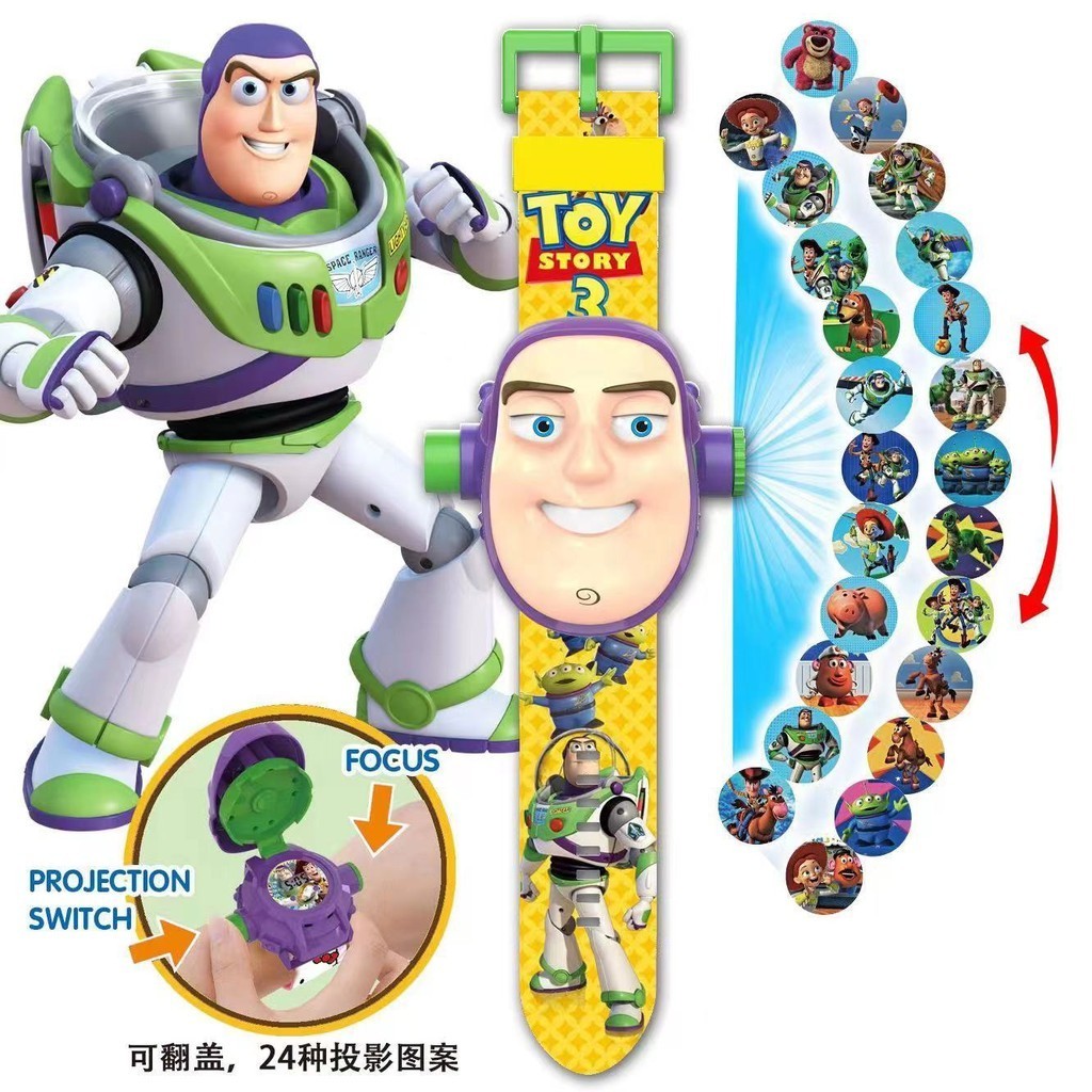 Toy Story Kids Watch 24 Image Projector Digital Children's Toy Watch ...