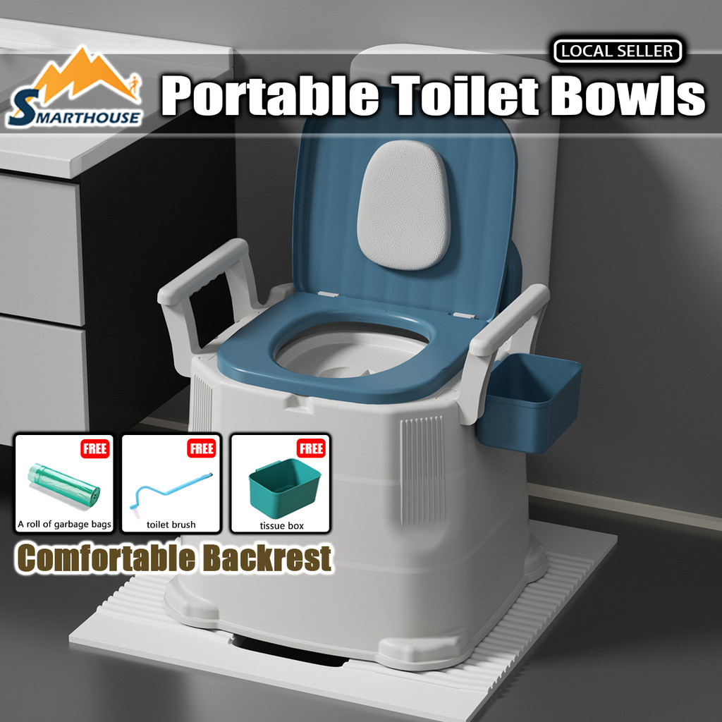 Portable Toilet Bowl Elderly Pregnant Women Adult Seat Toilet Indoor ...