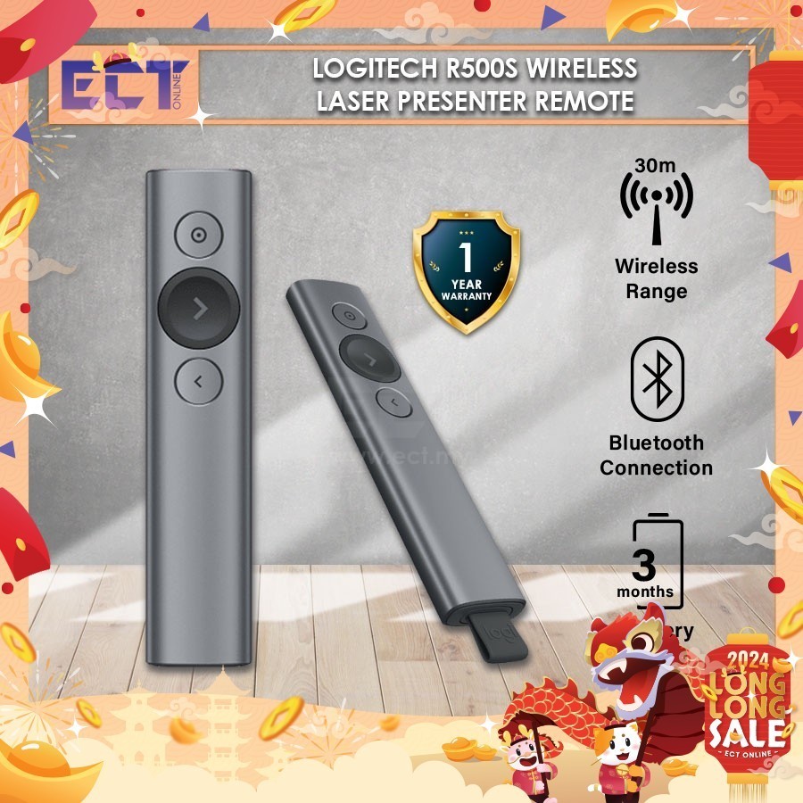 Logitech Spotlight Presentation Remote - (Slate 910-004863 / Gold 910-004864) | Shopee Malaysia