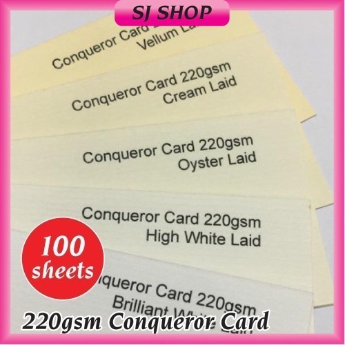 A4 220gsm Conqueror Card | A4 Conqueror Laid | Laid Card | Kertas Sijil ...