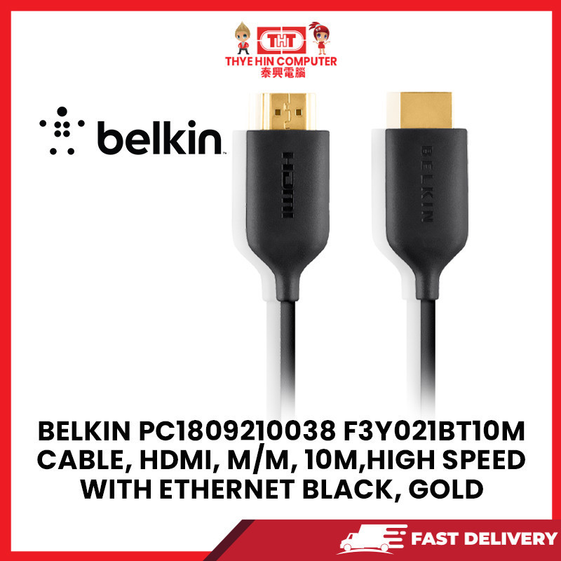 BELKIN - High-Speed HDMI Cable with Ethernet 4K/Ultra HD Compatible (10M) | Shopee Malaysia