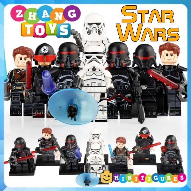 Star Wars Second Sister Cal Kestis Purge Trooper Heavy Assauit Flametrooper Minifigures Koruit ...