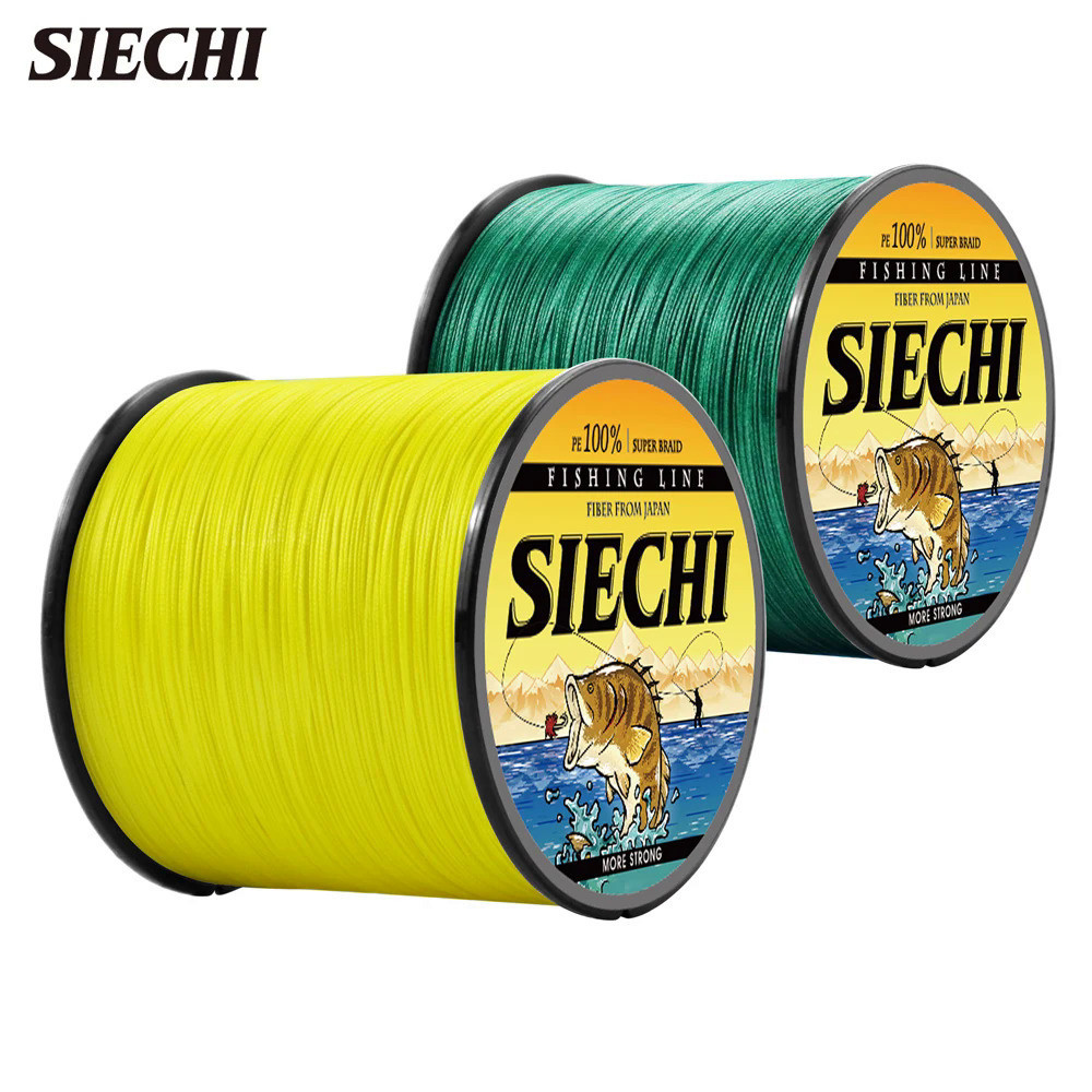 Tali Pancing SIECHI 300m 4/8 Strands PE Braided Fishing Line 12-88LB ...