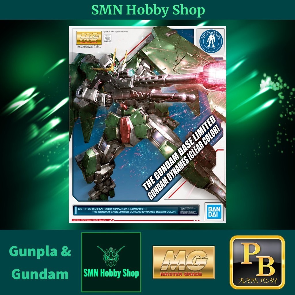 MG 1/100 Gundam Base Limited Dynames Clear Gunpla Gundam Plastic Model ...