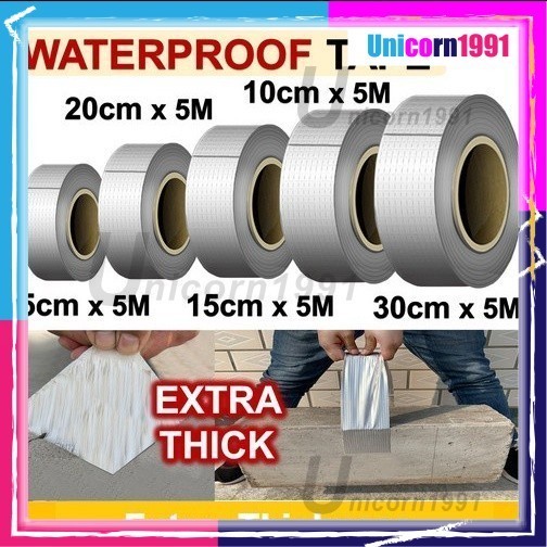 5-1🌟【 Murah Sekali】🌟Anti leakage Waterproof Tape Aluminum Foil Strong ...