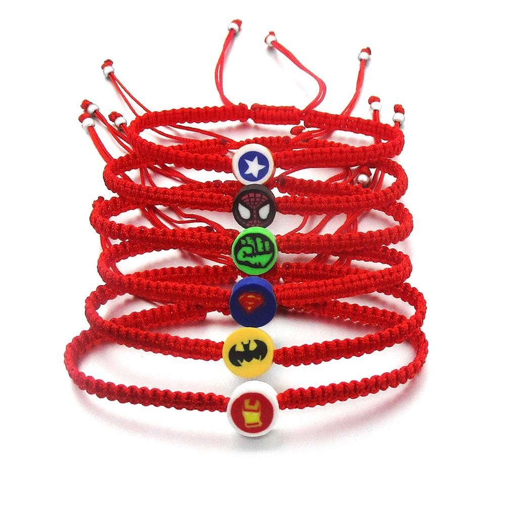 Superhero Bracelet Women's Captain America Superman Bracelet Hand Rope ...
