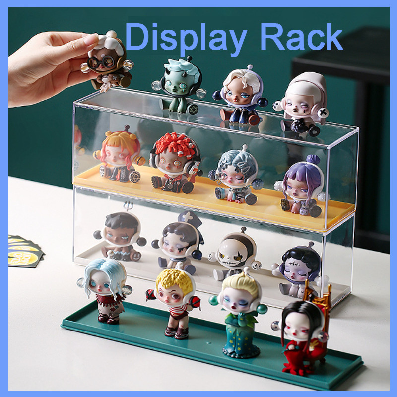 3 Colors Toy Display Storage Box Stackable Acrylic Clear Mystery Box ...