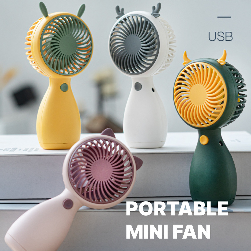 Fruit Portable Hand Table Mini Handheld Pocket Clip Fan USB Charge ...