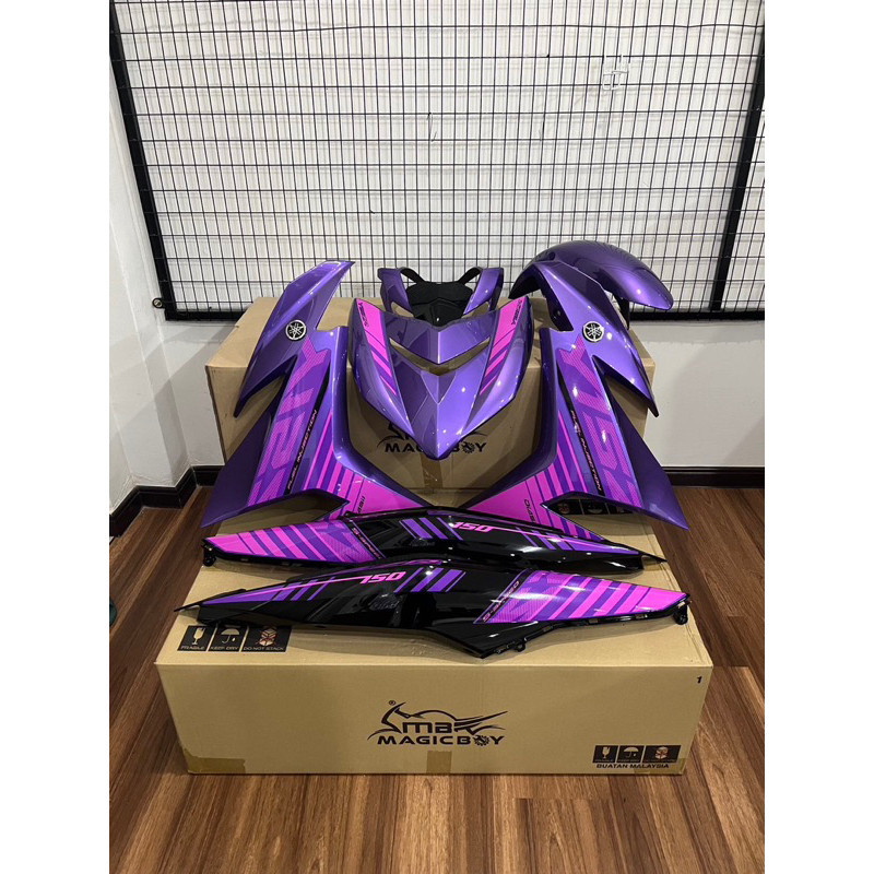 KBR Y15ZR V1 V2 V3 RS150 V1 V2 V3 LC135 V4-V7 Royal Purple Series Cover Set Design Vietnam ...