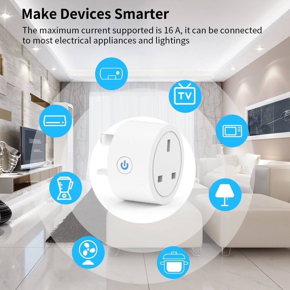 B2U Smart Plug / Timer Plug Smart Life WIFI Smart Plug Socket Power ...