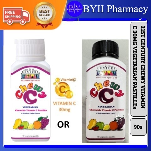 21st Century Chewy C 90 Vege Pastilles (Vitamin C gummies kanak-kanak ...