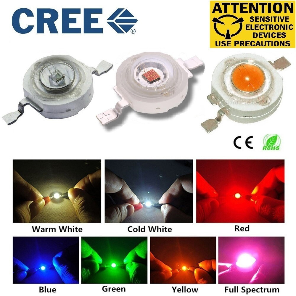 CREE high power 3W SMD Chip On Aluminium PCB bright light lamp 3.0V 3 ...