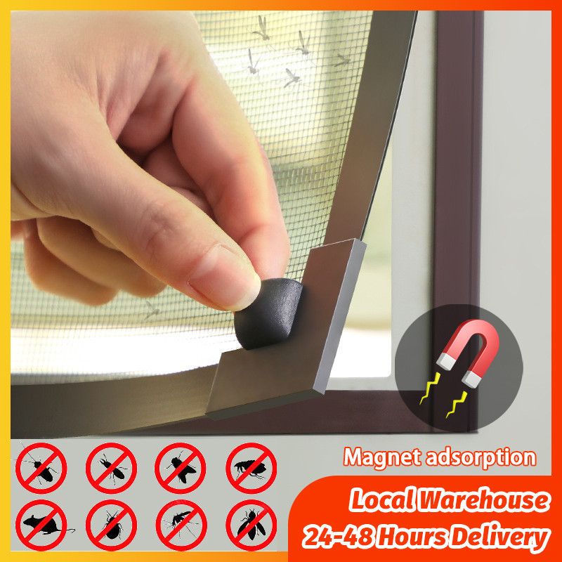 Bug Screen Magnetism Window Mosquito Net DIY Adjustable Window Screen ...